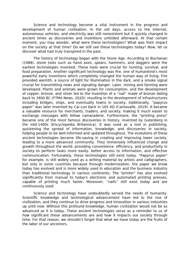 History of Technology. | PDF