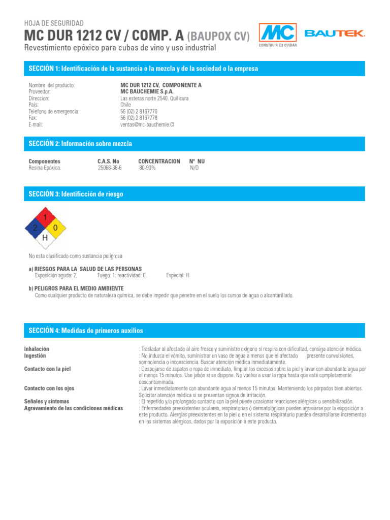 Hds MC Dur 1212 | PDF