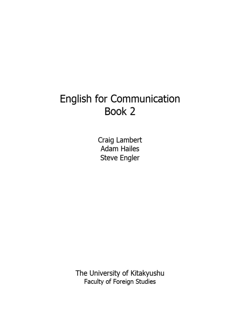 2002 English For Communication Book 2 3 | PDF