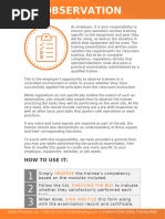 Planned Task Observation | PDF | Safety | Occupational Safety And Health