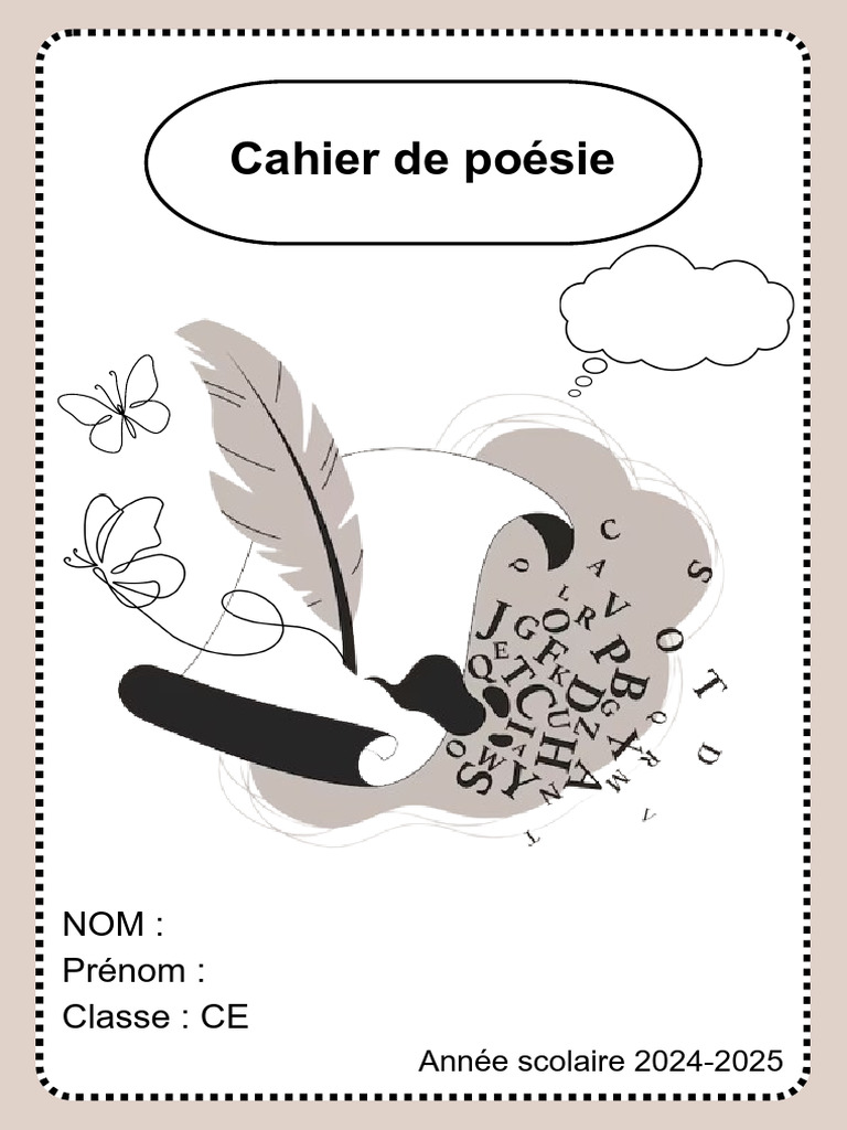 Page de garde Poésie | PDF