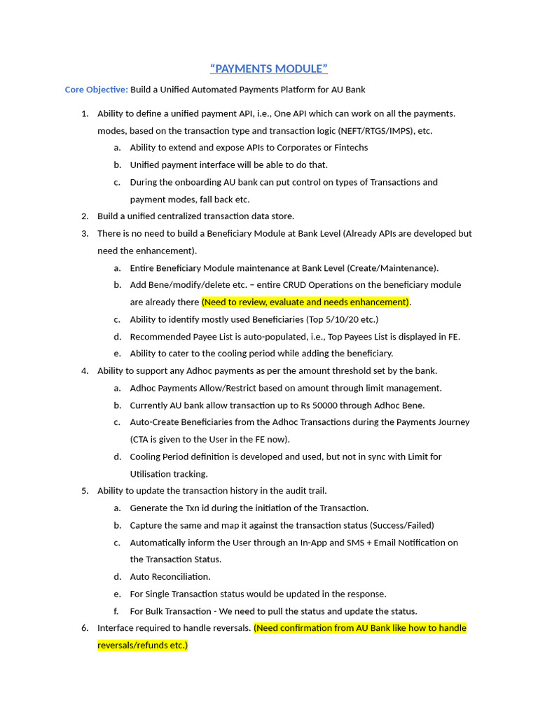 Payments Module | PDF | Computing | Software