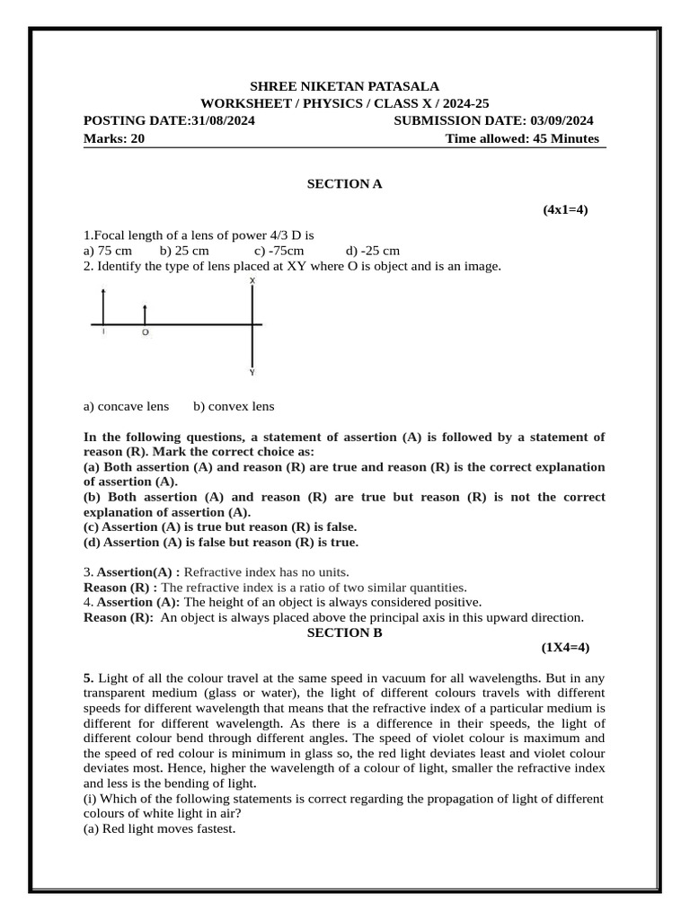 G10 Worksheet 31 | PDF