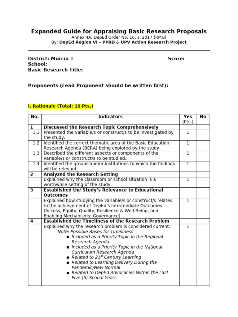 Final Research Tool - Basic Research | PDF