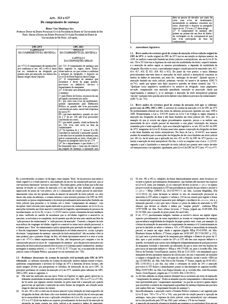 Heitor Sica - Comentários | PDF