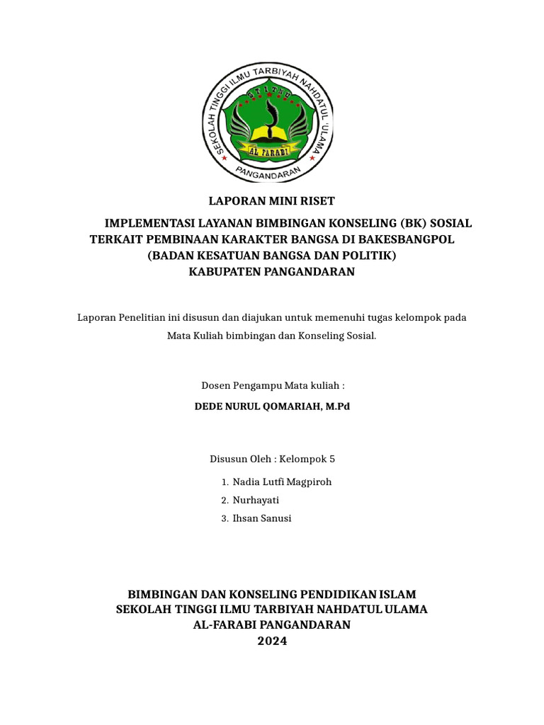 Hasil Mini Riset BK Sosial | PDF