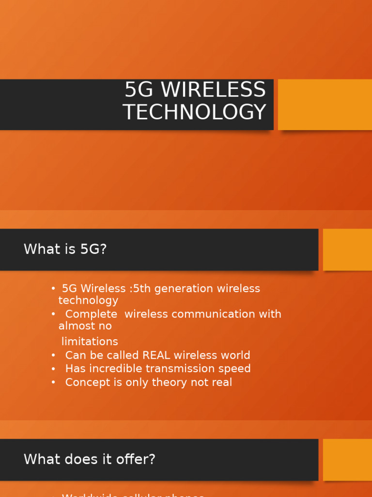 5g Wireless Technology | PDF