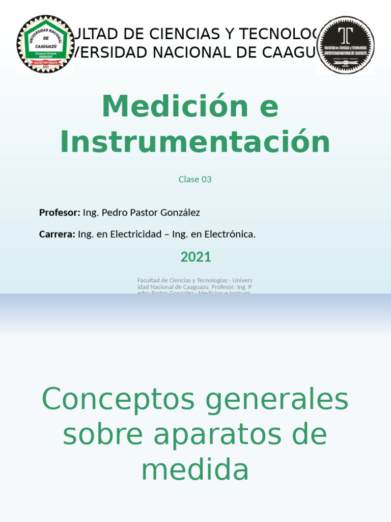Medicion e Instrumentacion Clase03 | PDF