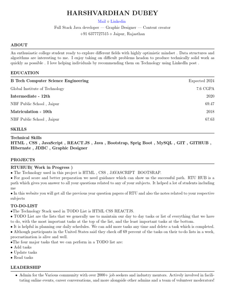 Myresume | PDF
