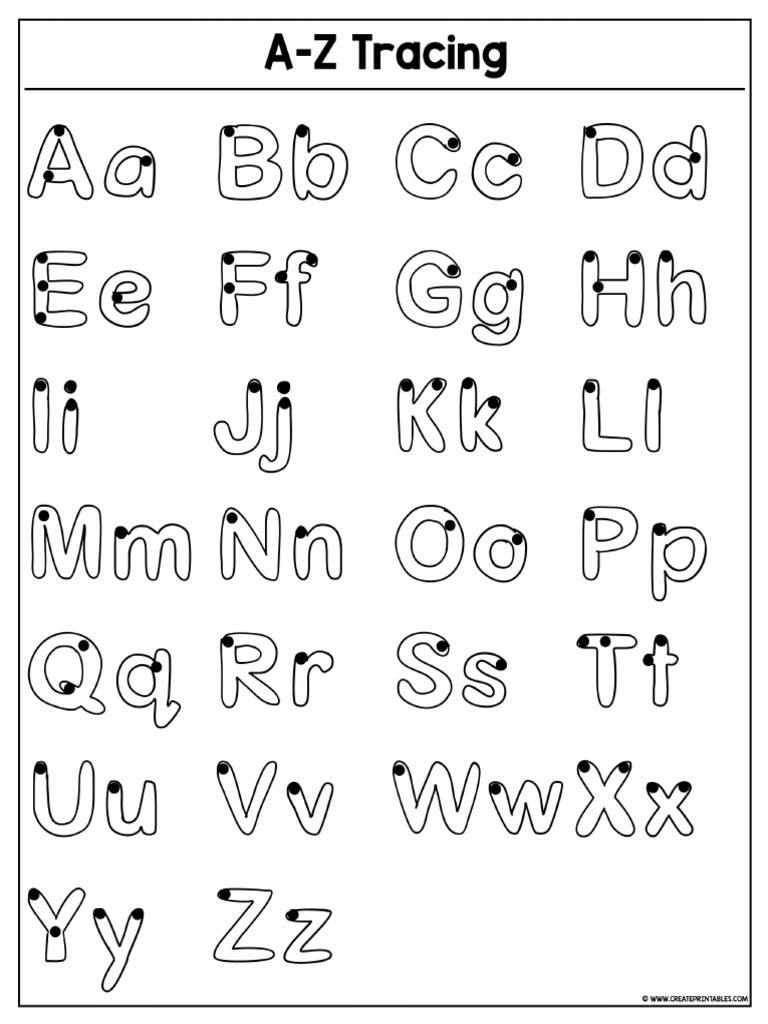 Up CreatePrintables - Com A Z Tracing 1B35 76DC 9E6F | PDF