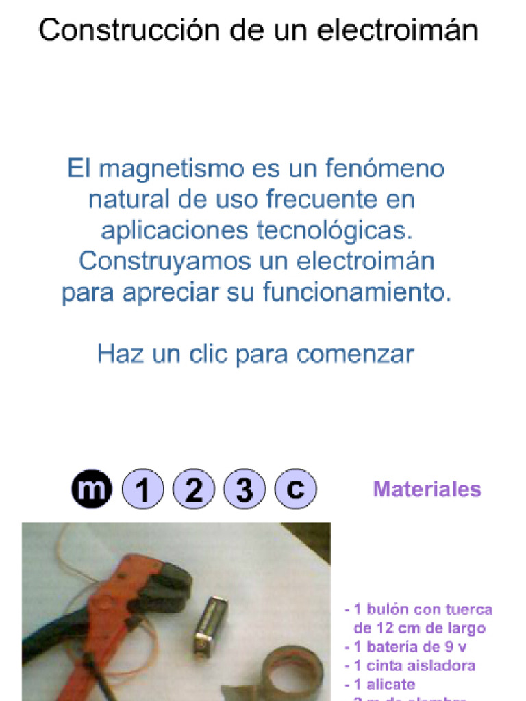 Construccion de Un Electroiman | PDF