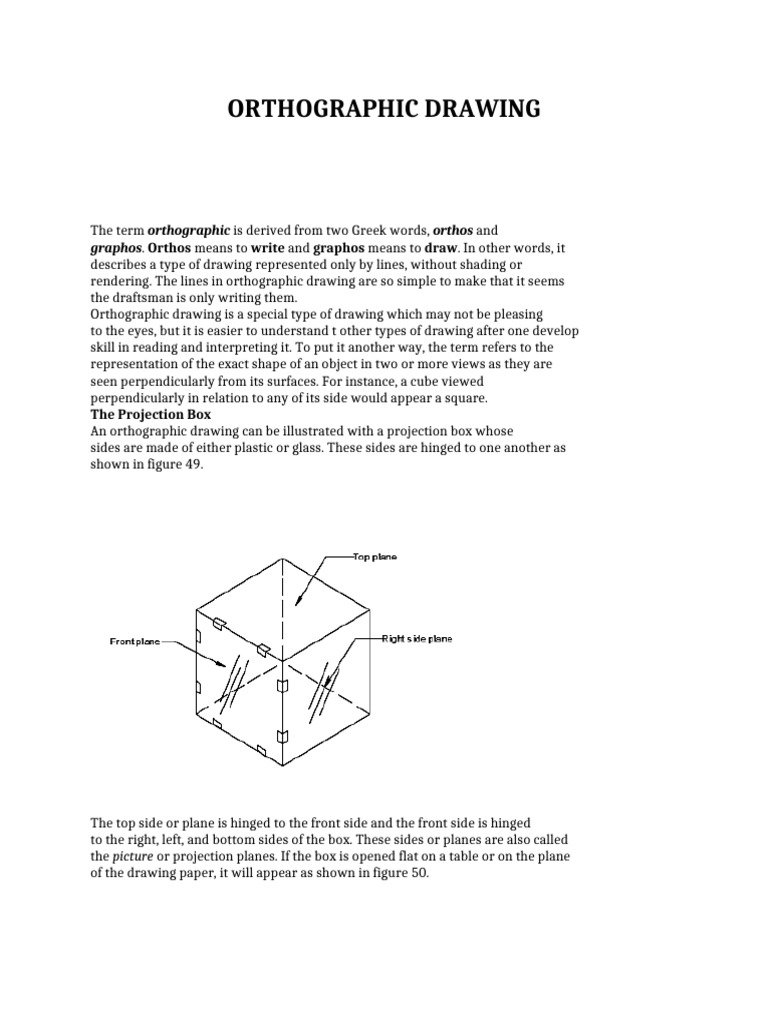 Orthographic Drawing | PDF