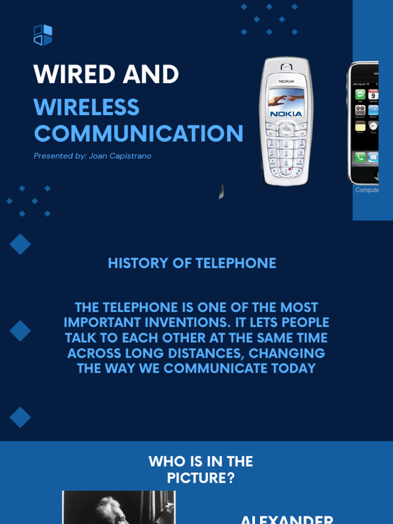 Wired and Wireless Communication- History of Telephone | PDF