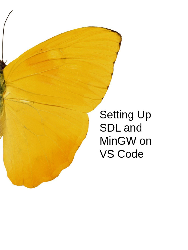 Setup Guide of SDL and MinGW - Windows, Linux, Mac | PDF