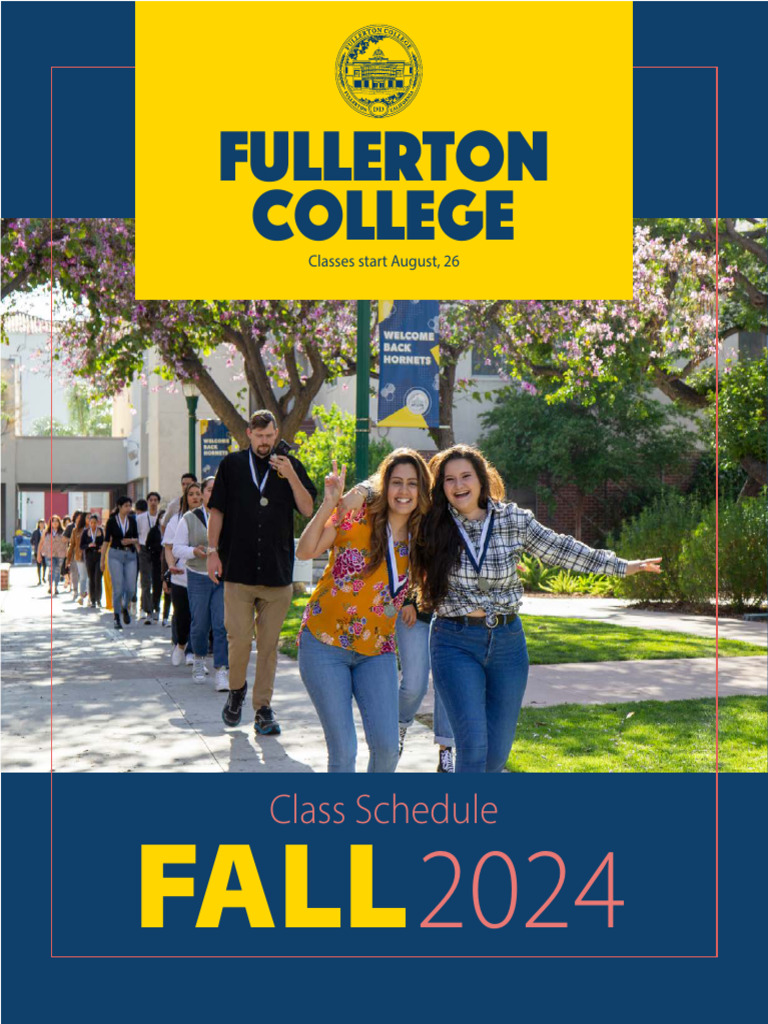 Fullerton College Schedule Fall 2024 Web | PDF