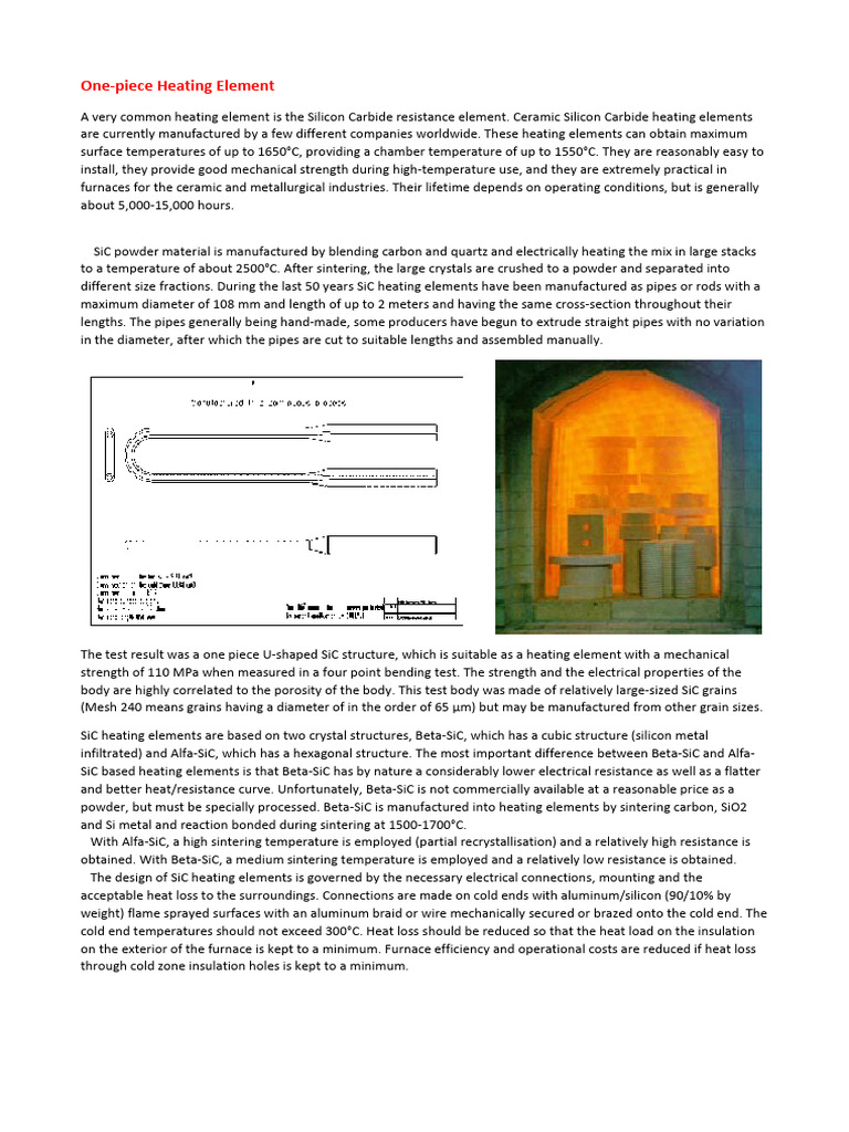 Vari U Bar Heating Element | PDF