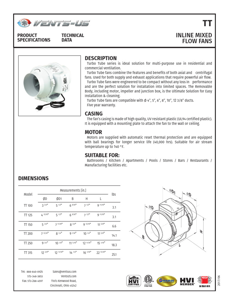 Inline Fan | PDF
