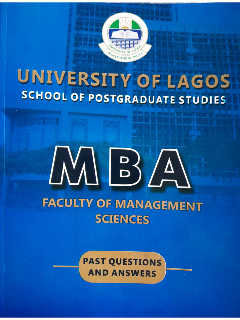 MBA Unilag Past Questions and Answers | PDF