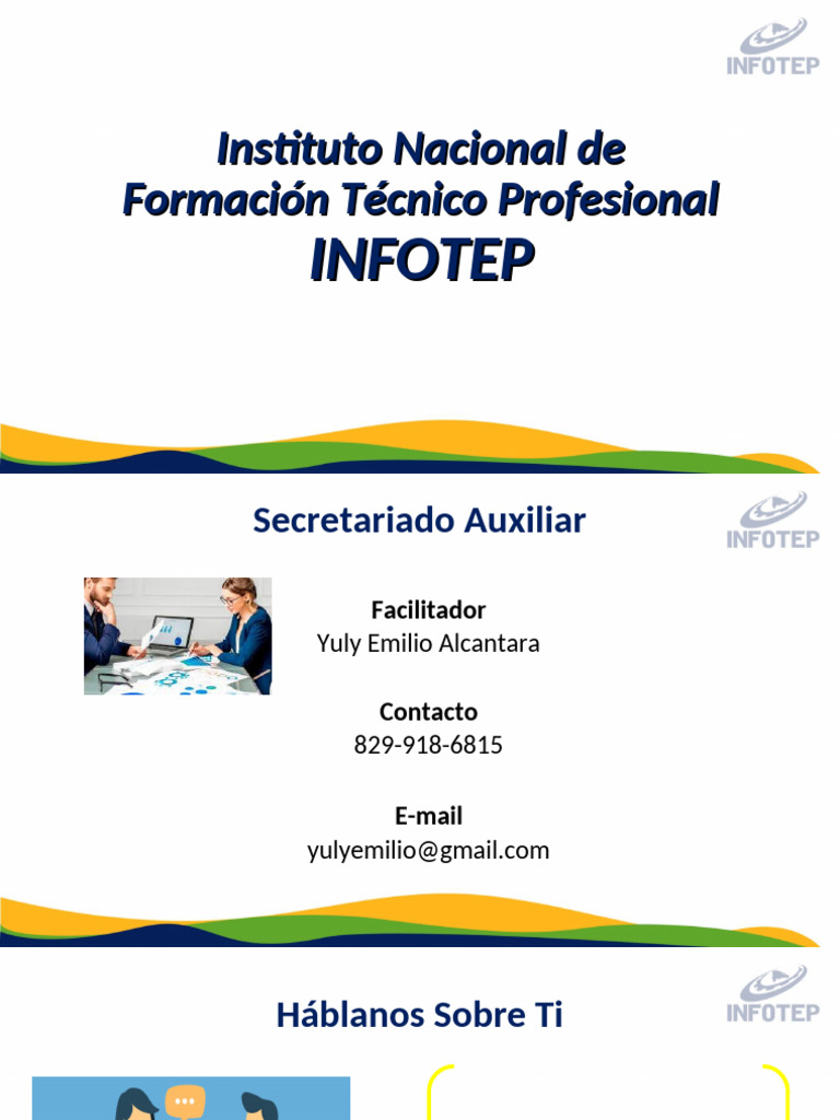 Diapositivas de La Presentación - Practica Didactica SECRETARIADO | PDF