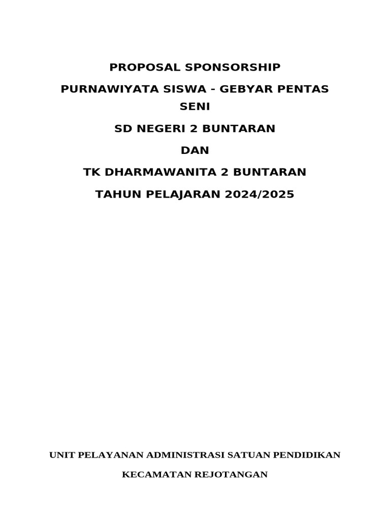 Proposal Sponsorship | PDF