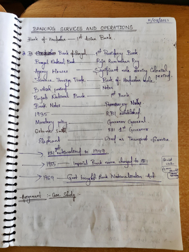 Banking Services CL NOTES | PDF
