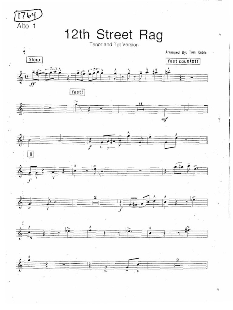 12th Street Rag (T.Kubis) | PDF