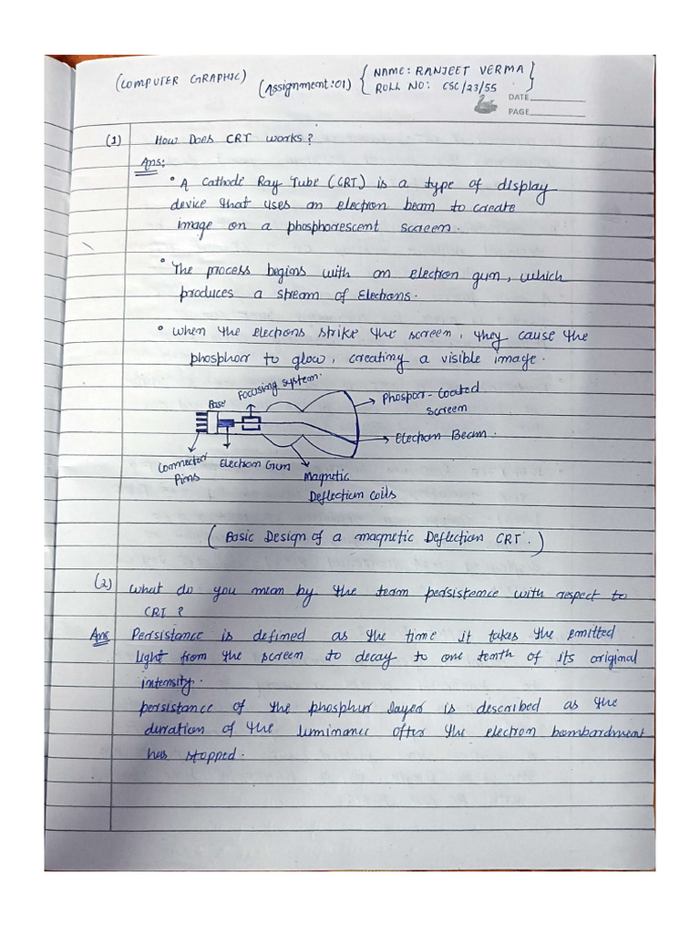 Computer Graphics Assignment (CSC-23-55) | PDF