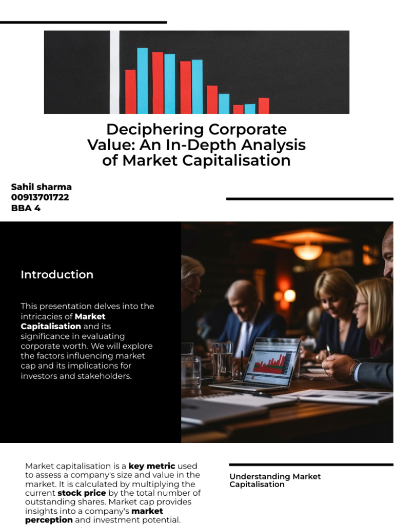 Slidesgo Deciphering Corporate Value An in Depth Analysis of Market Capitalisation ...