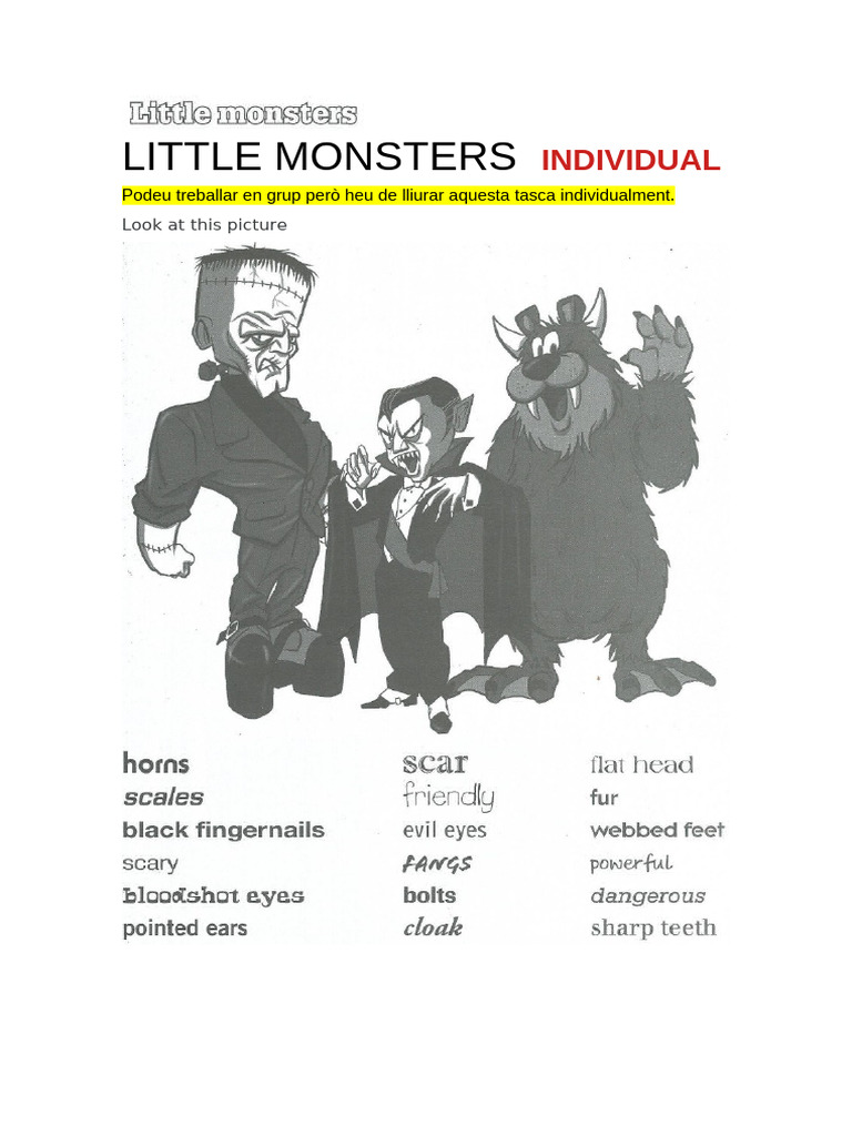 Little Monsters | PDF