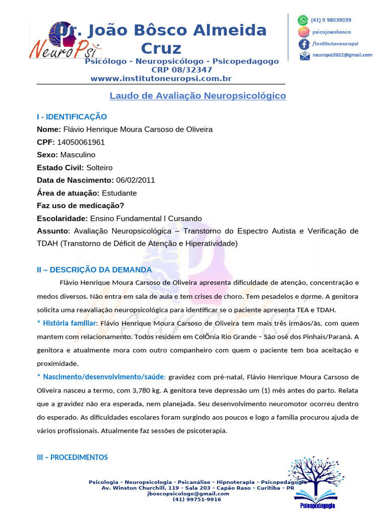 Modelo de Laudo | PDF