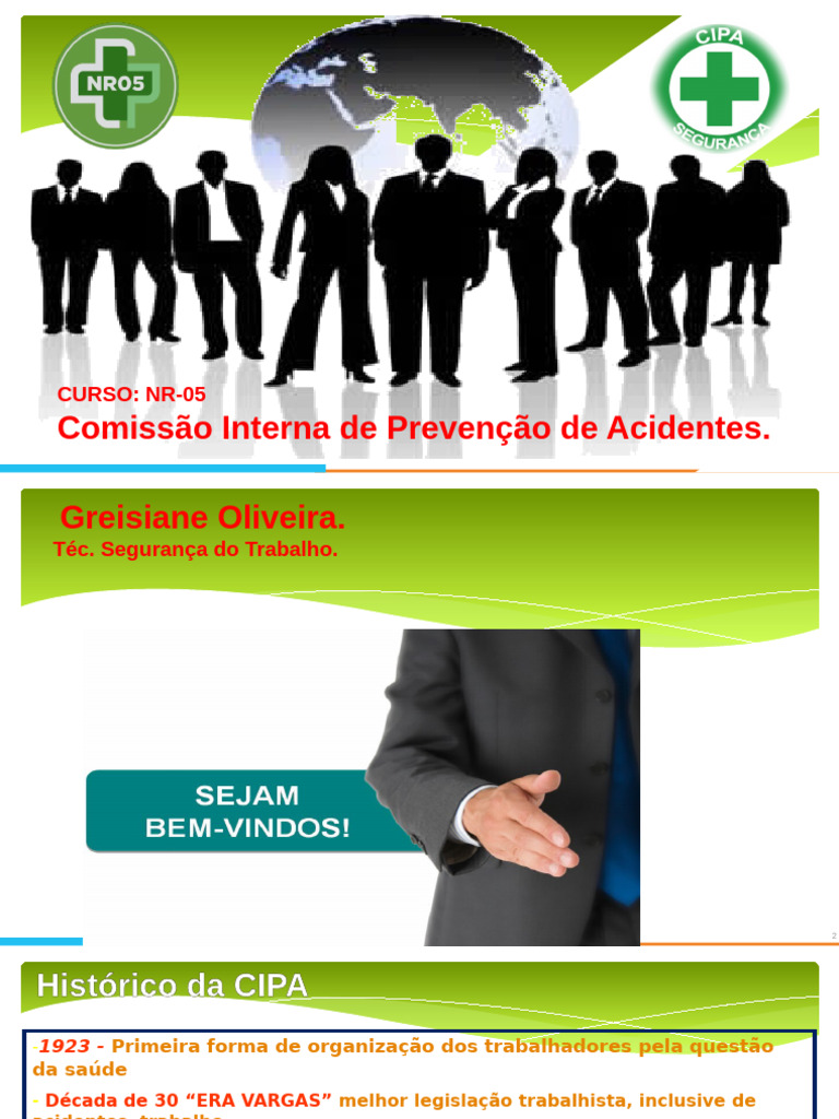 CIPA: Estrutura e Atribuições NR-05 | PDF