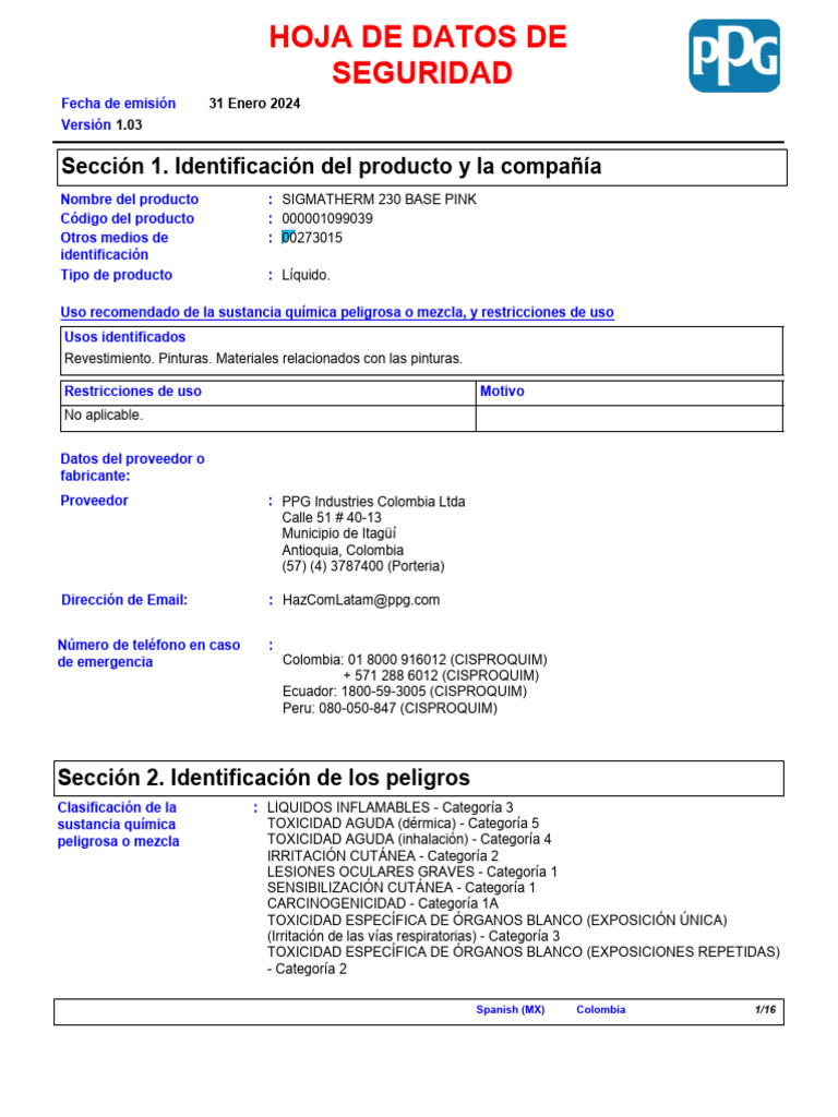 Sigmatherm 230 BASE Pink PDF - Main | PDF