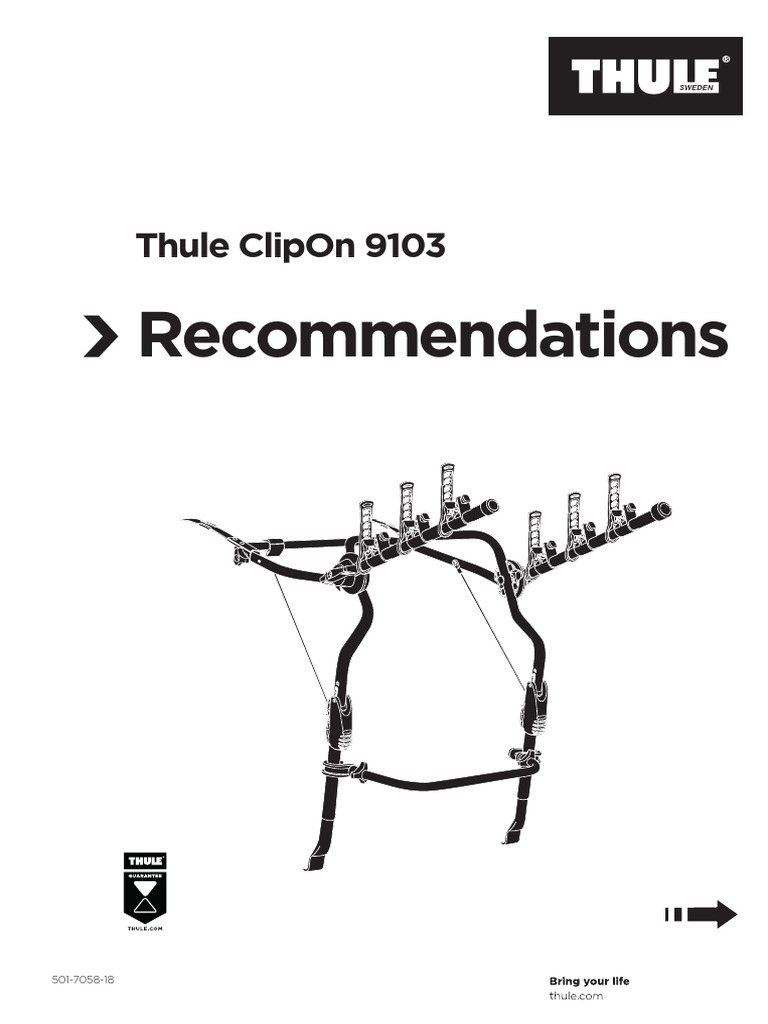 Recommendations: Thule Clipon 9103 | PDF