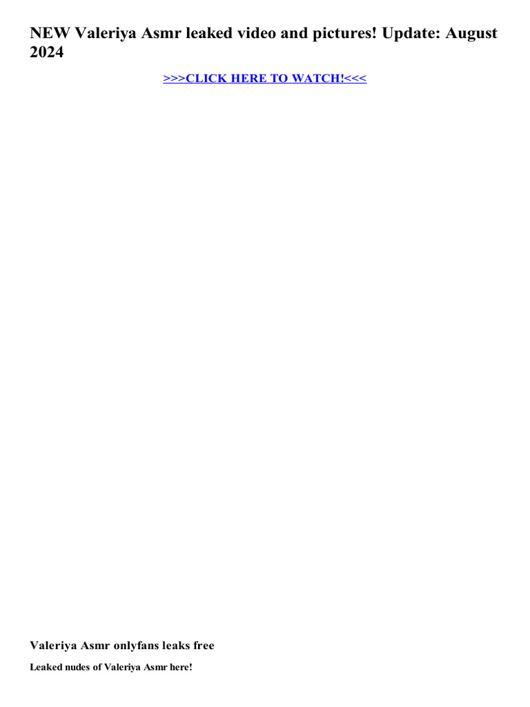 Valeriya Asmr | PDF