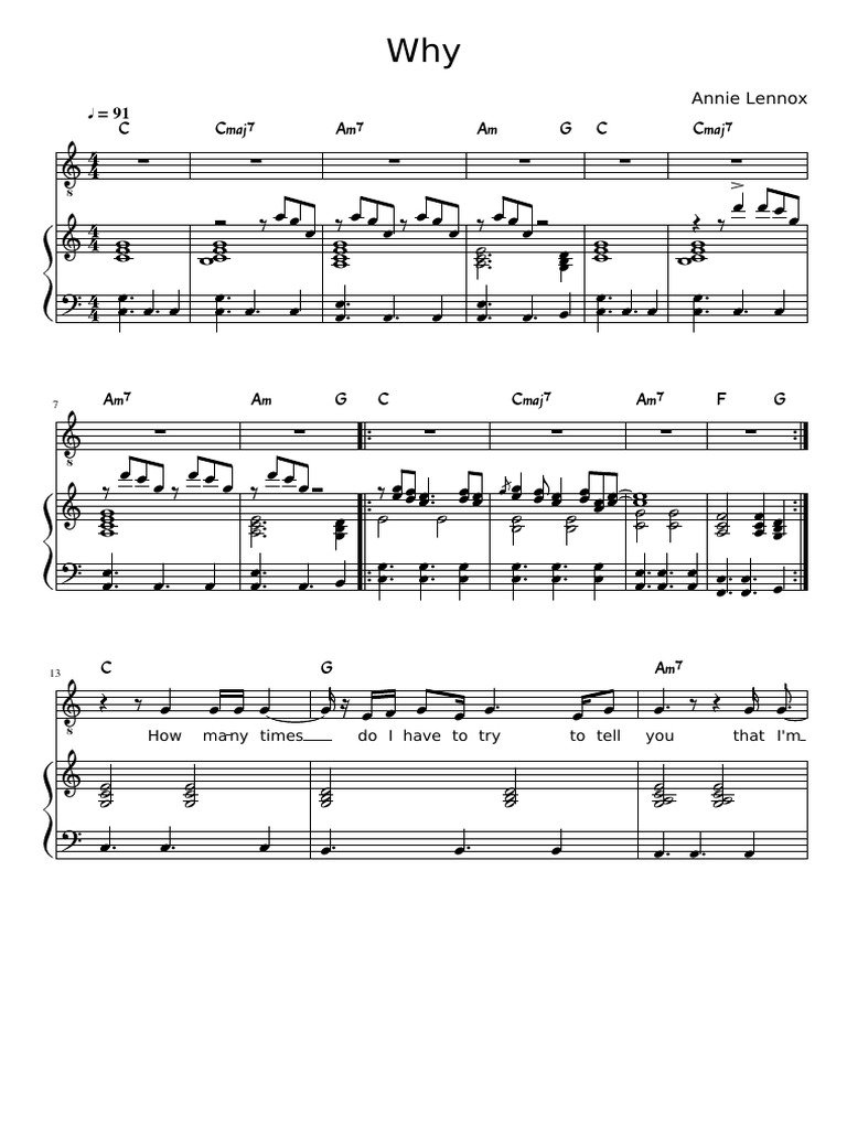 Why Annie Lennox Voice and Piano | PDF