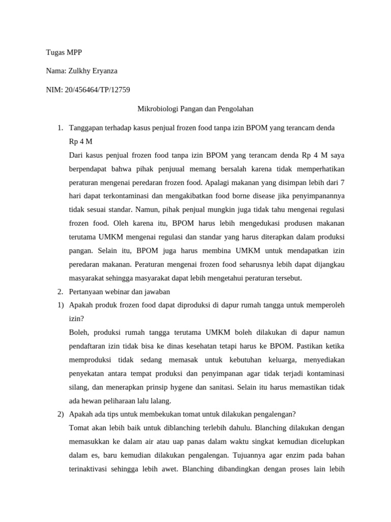 Tugas MPP Diskusi | PDF