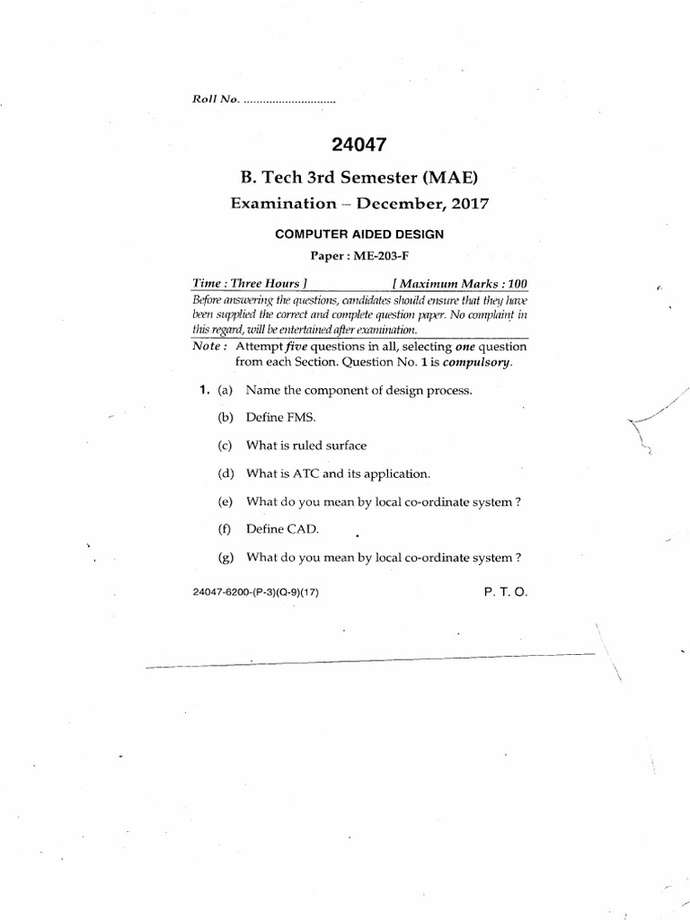 CAD (3rd) Dec2017 | PDF