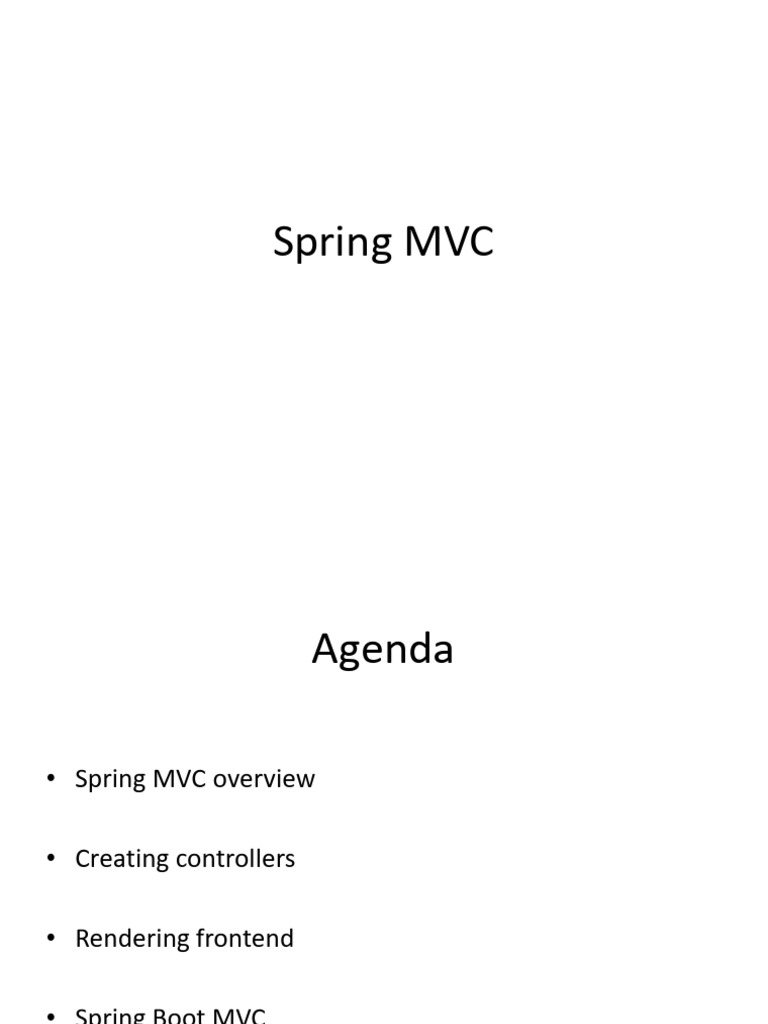 Spring Mvc And Spring Boot Mvc Pdf