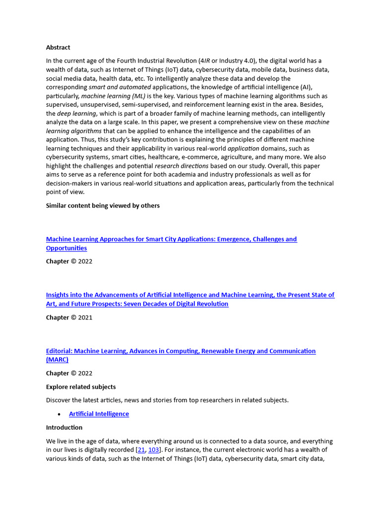 Artificial intelligence (AI) particularly machine learning (ML) have ... Artificial intelligence (AI) particularly machine learning (ML) have ...