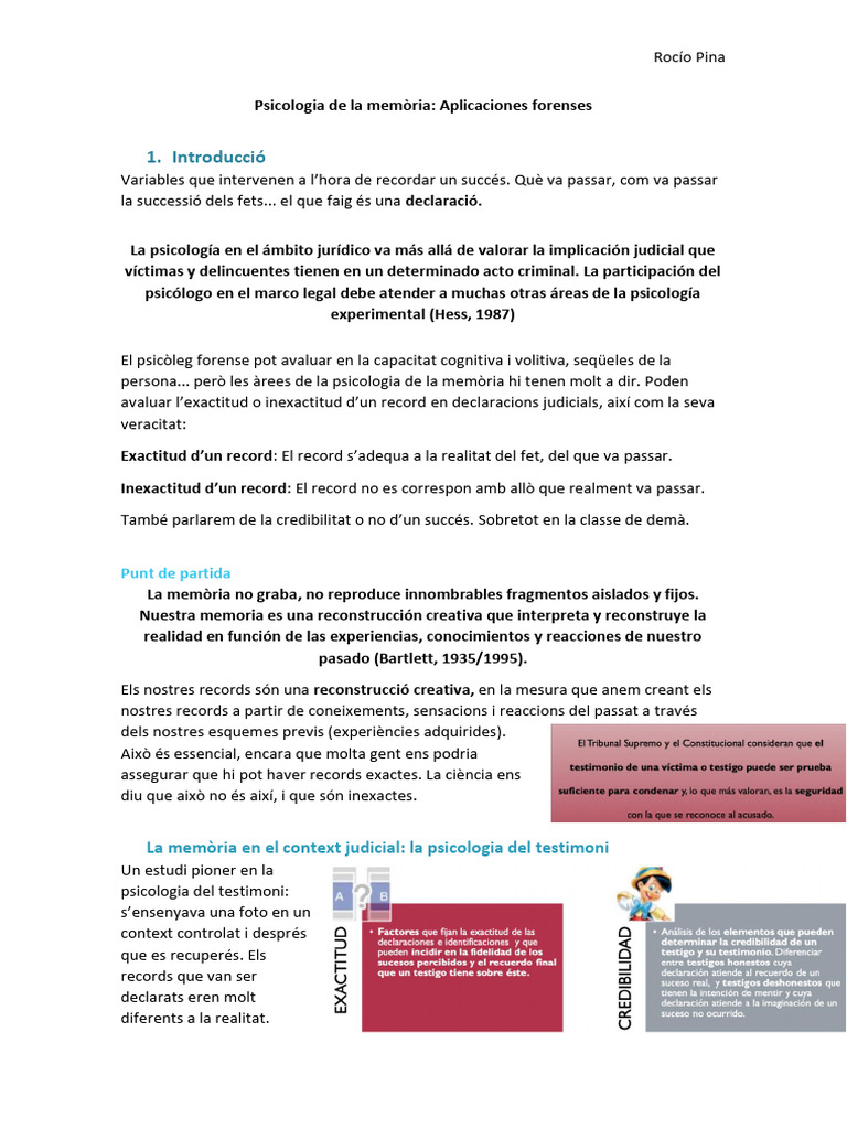 Fet Psicologia De La Memòria Pdf