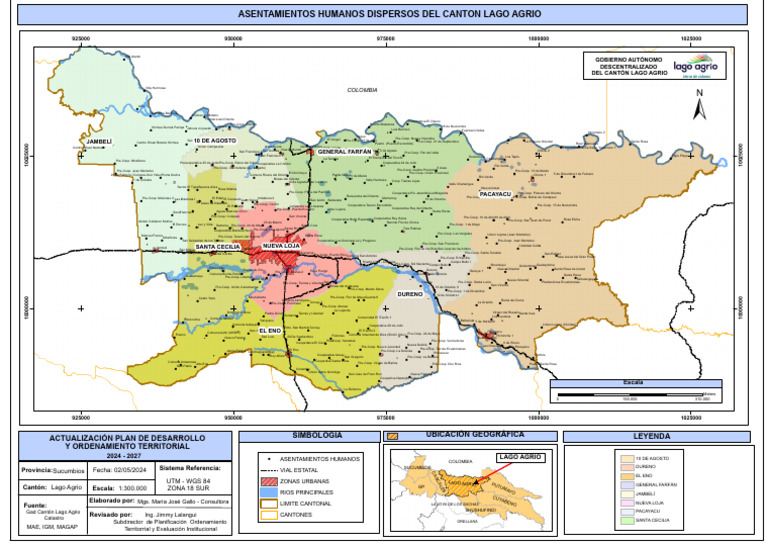 Mapa Asentamientos Humanos Lago Agrio | PDF
