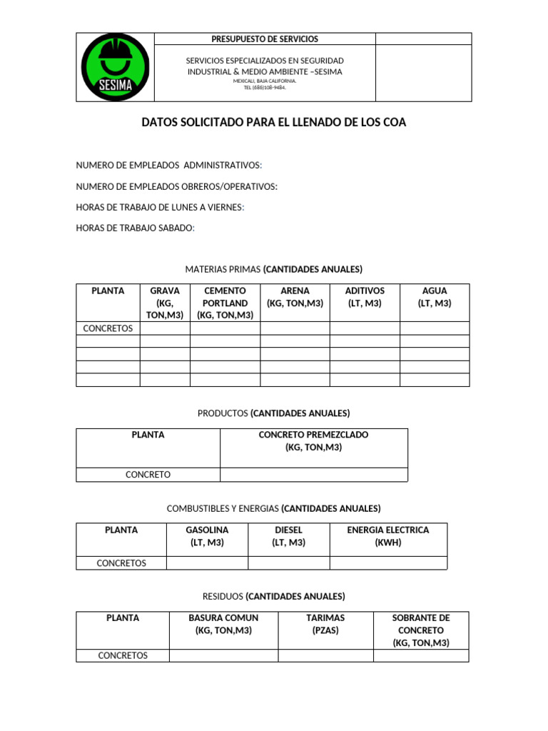 Informacion para Coa 2024 | PDF