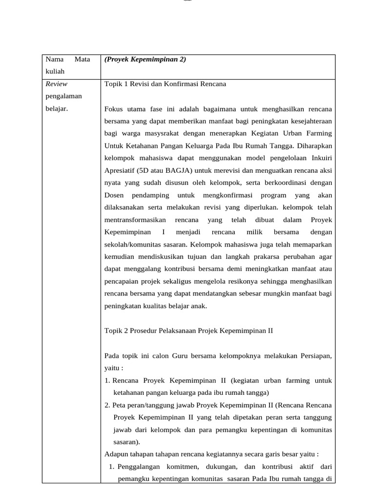 Jurnal Refleksi PK 2 - Seminar PPG | PDF