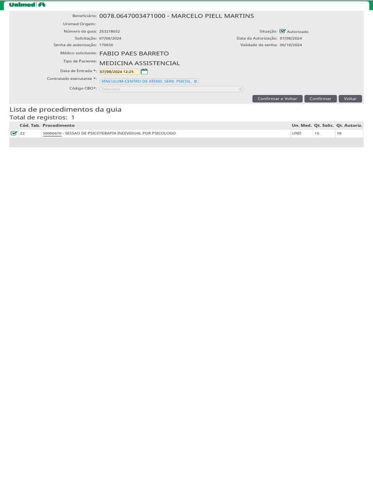 SGU-Card Campo Grande Produção | PDF