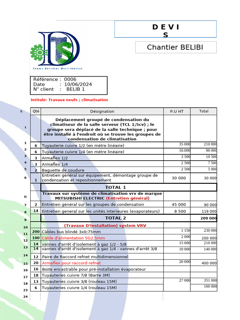 Instal DRV Mitsubihi Prix | PDF