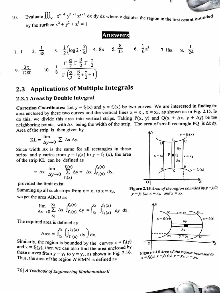 Application of Multiple Integrals | PDF