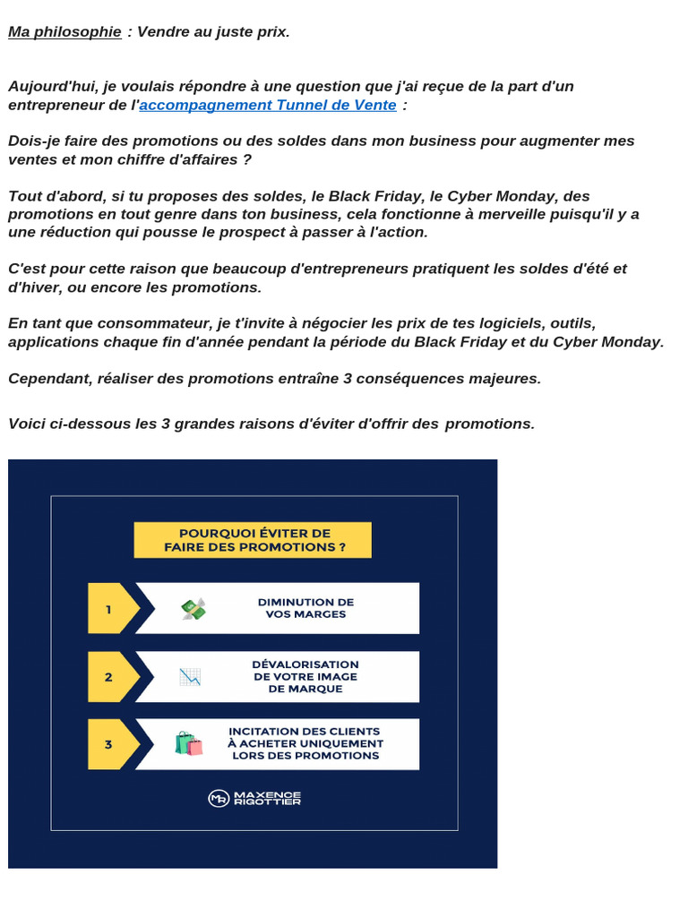 Faut-Il Faire Des Promotions | PDF