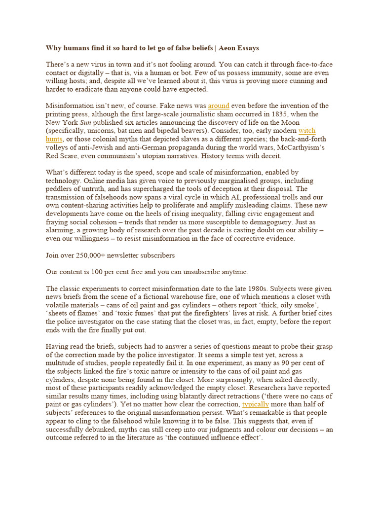 Misinformation | PDF