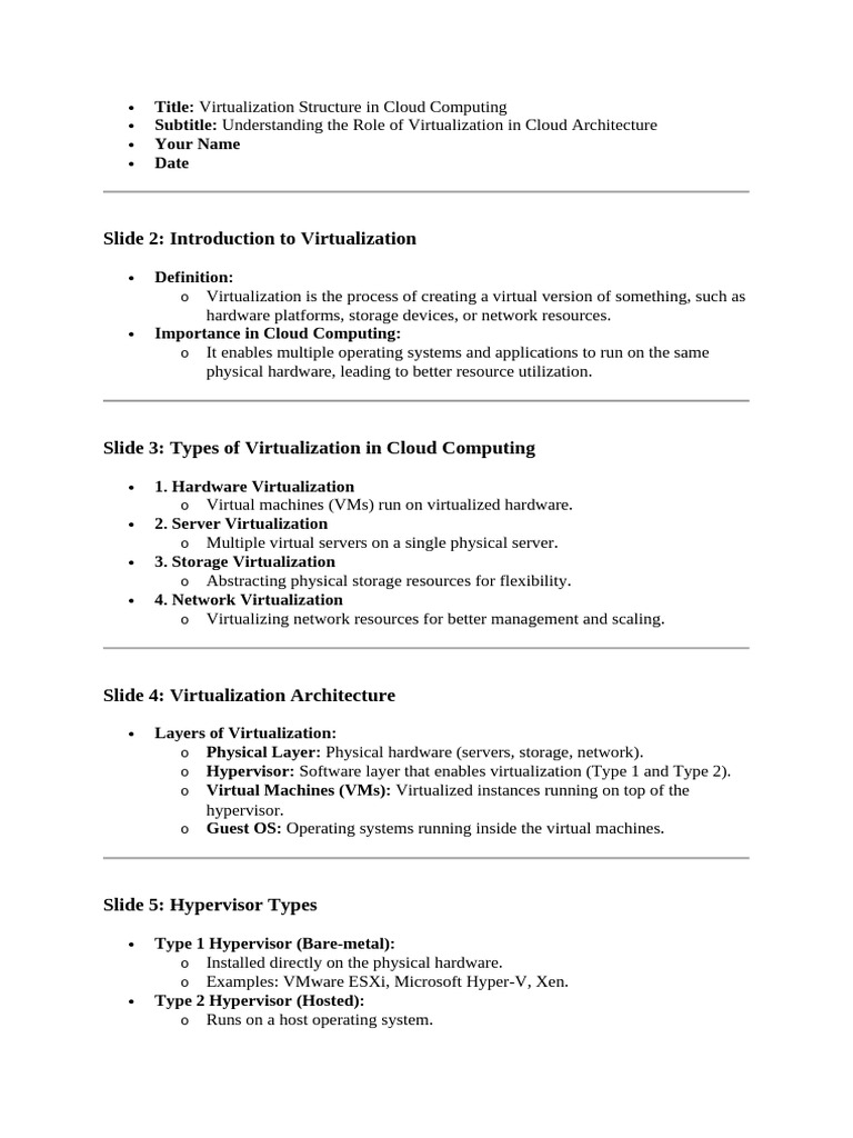 VIRTUALIZATION | PDF