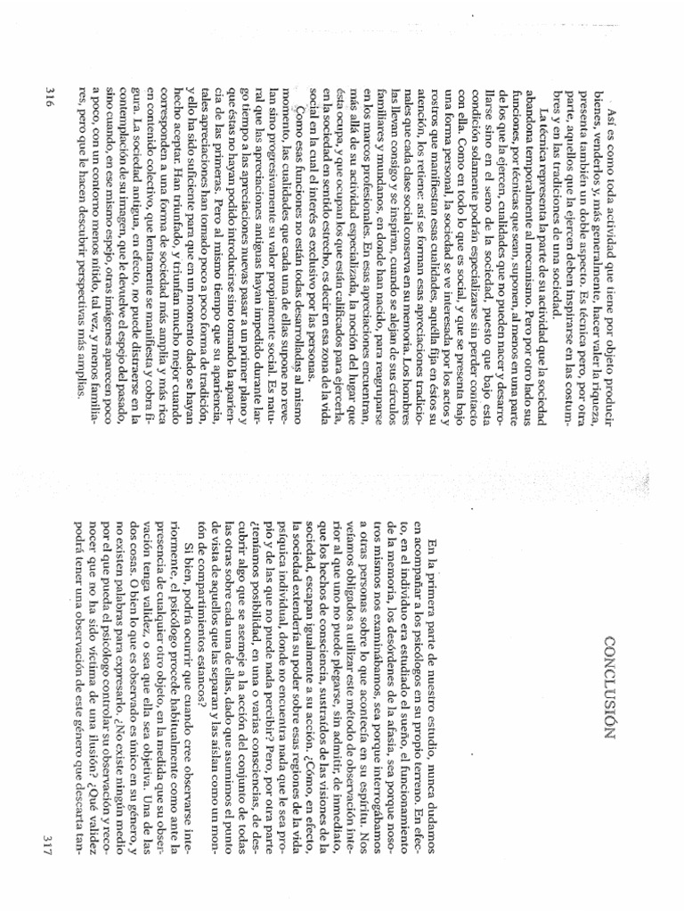 Halbwachs Conclusiones | PDF